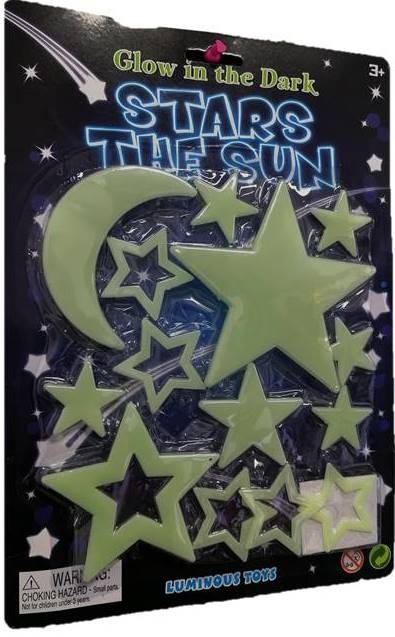 Φωσφορουχα Αστερια Και Φεγγαρι Stars The Sun Glow In The Dark ...