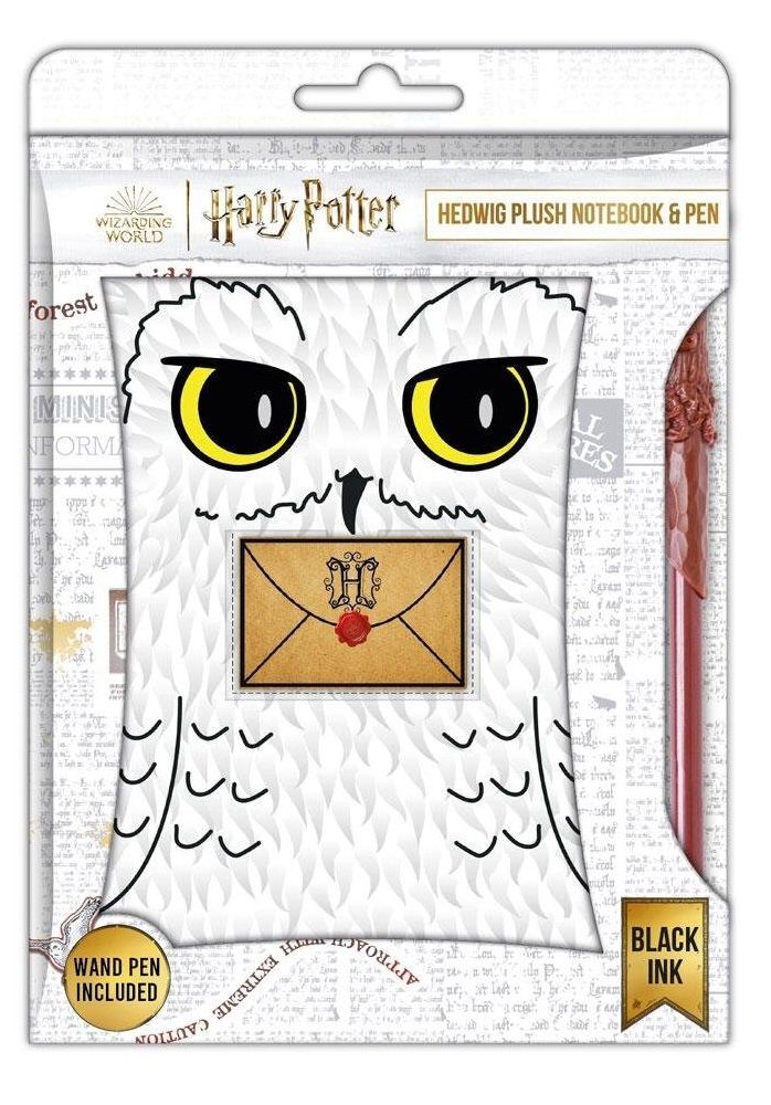 Harry Potter Notebook And Pen Set Hedwig Plush (HP713524) - Funny Bunny